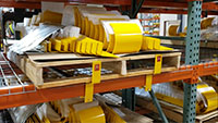 Beam Pallet Stop On "Save"ty Yellow Products